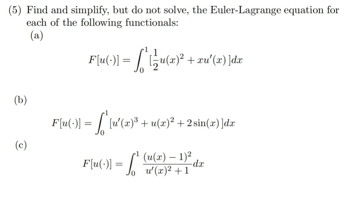 Solved (5) ﻿Find and simplify, but do not solve, the | Chegg.com