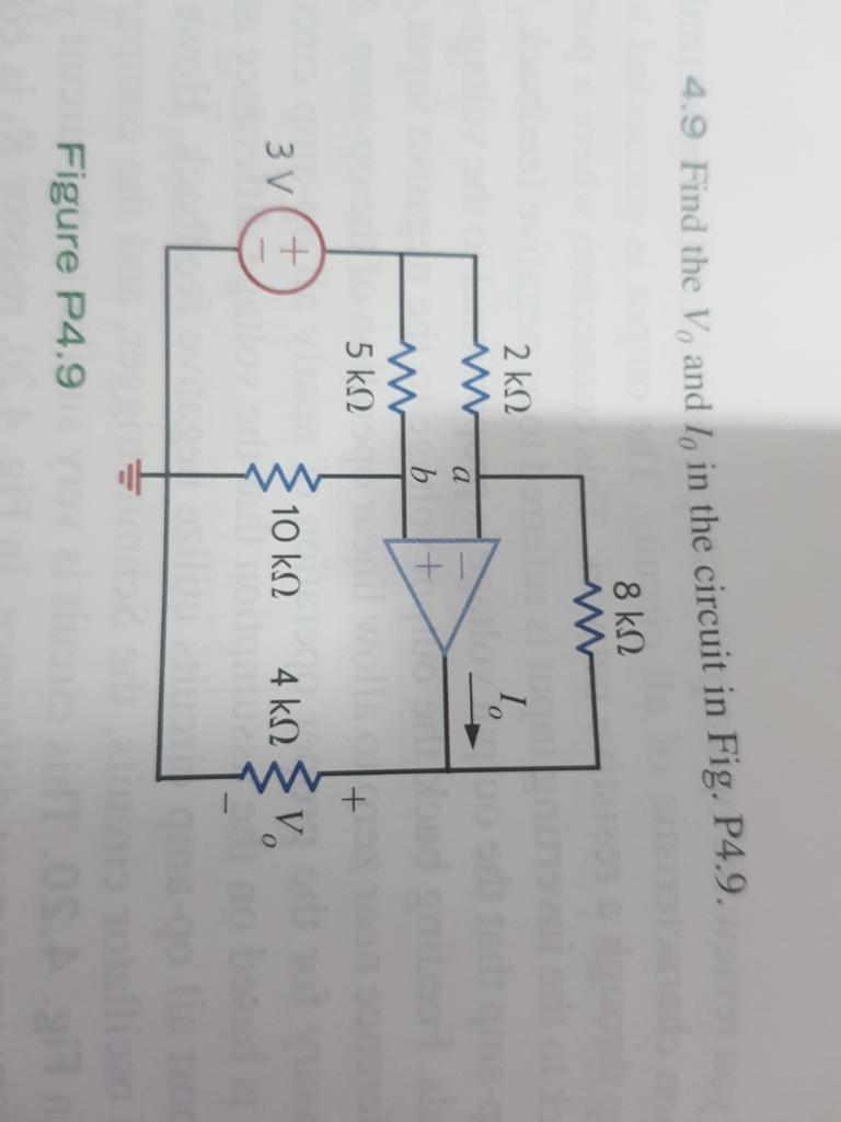 Solved find the V0 and I0 in the circuit in Fig. 4.9 | Chegg.com