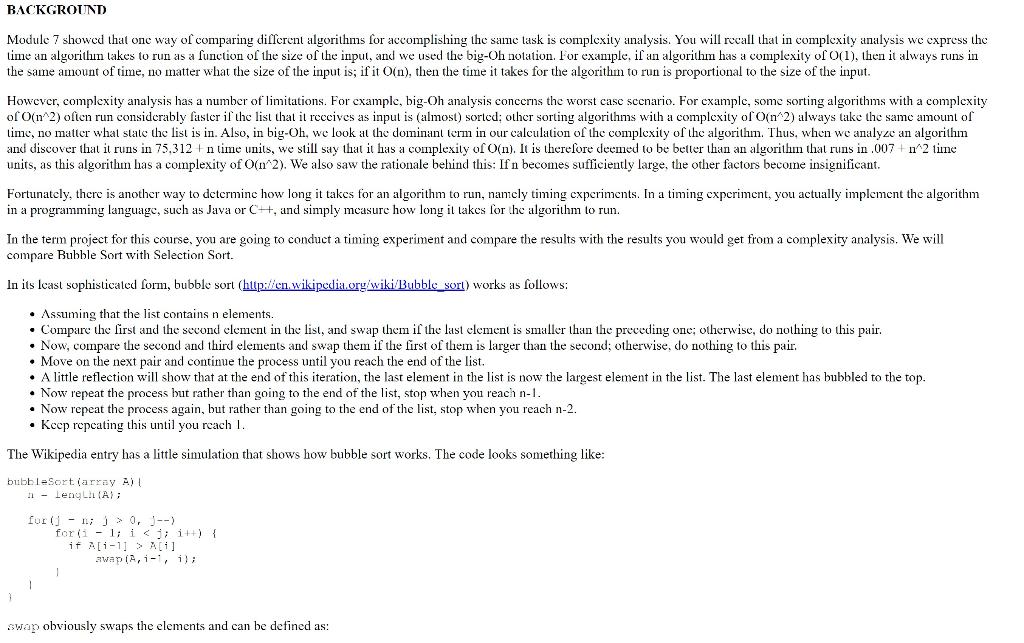 Solved Module 7 showed that one way of comparing different | Chegg.com
