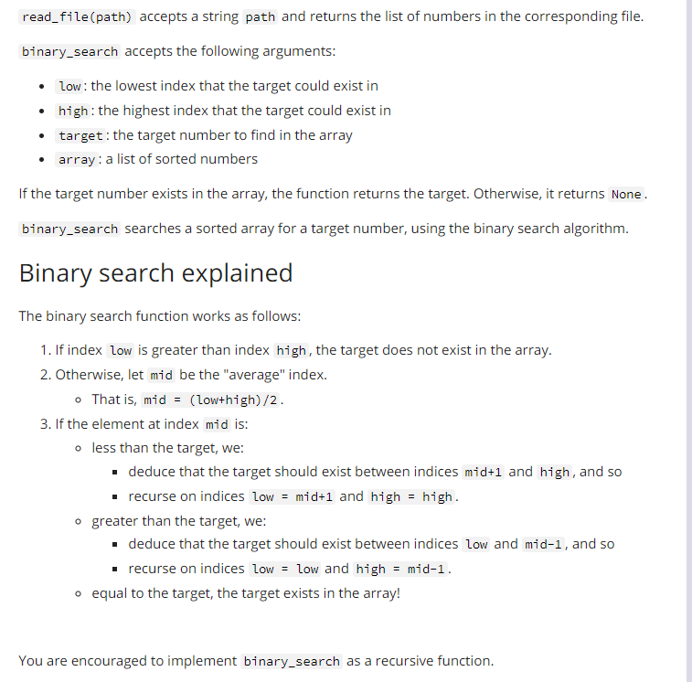 Solved Java8 programming,binary search,convert python3 code | Chegg.com