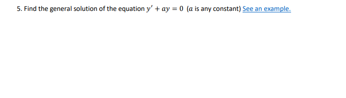 [Solved]: 5. Find the general solution of the equation