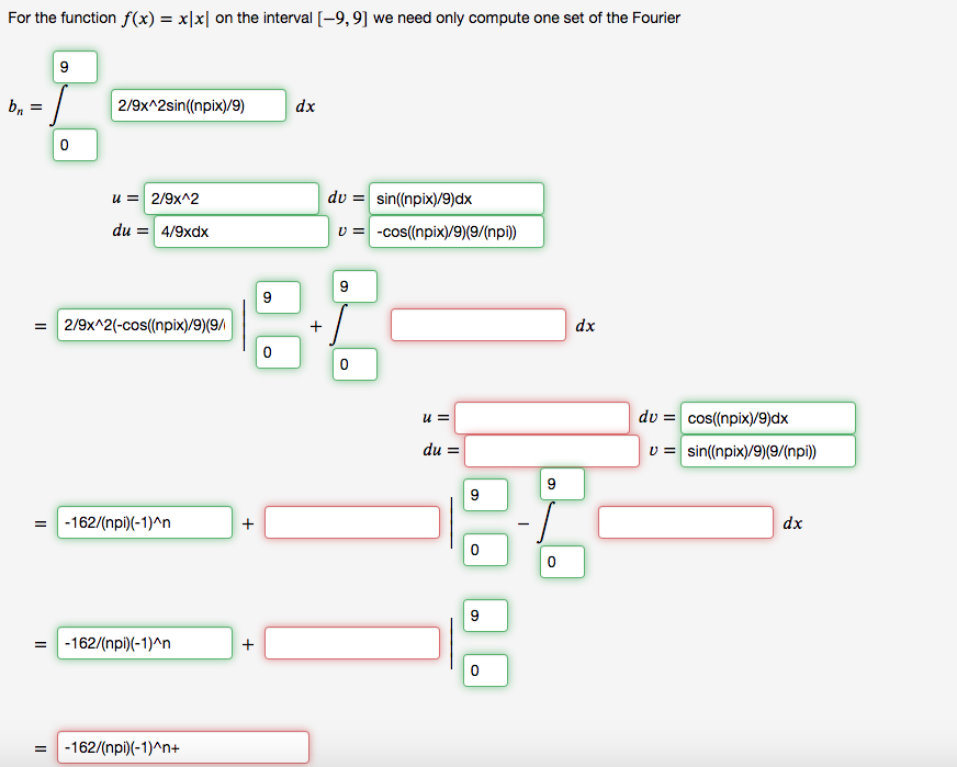 Solved For the function f(x) = x|x| on the interval (-9,9] | Chegg.com