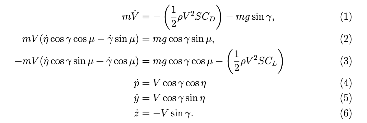 mg sin , (1) mV(cos y cos ji – j sin j) = mg cos | Chegg.com