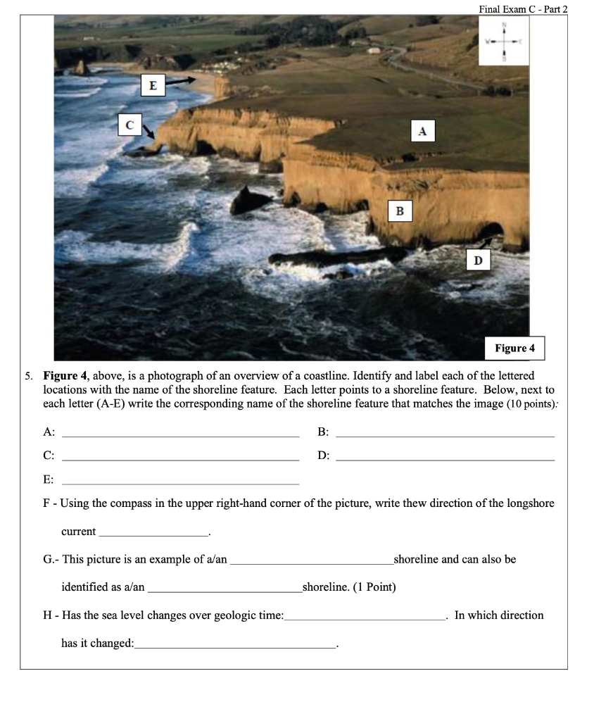 Solved Final Exam C - Part 2 E с A B D Figure 4 5. Figure 4, | Chegg.com