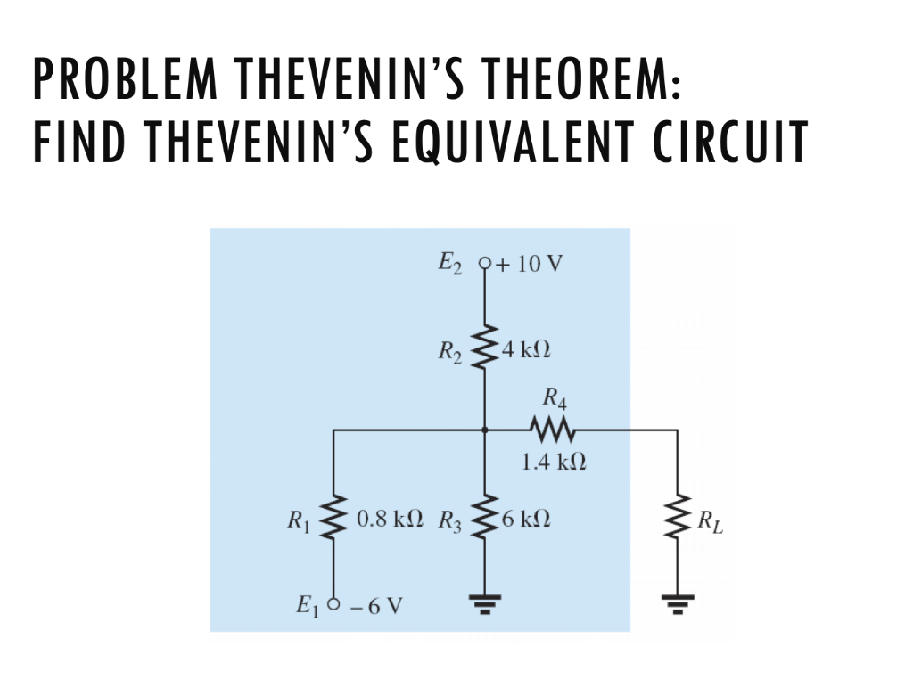 Solved PROBLEM THEVENIN'S THEOREM: FIND THEVENIN'S | Chegg.com