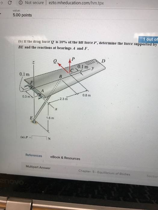 Solved 1 out of 2 atten One of the wings of a Cessna 172 | Chegg.com