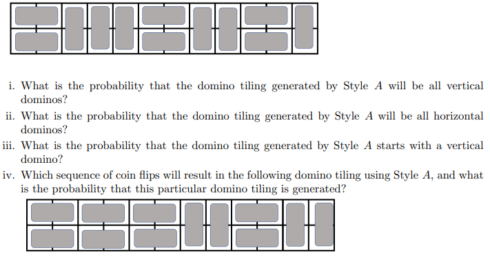 Solved Recall the set of all domino tilings on a 2 x n grid | Chegg.com