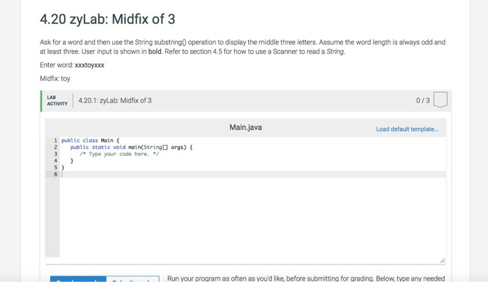 Solved 4.18 zyLab: Prefix of 3 Ask for a word and then use | Chegg.com