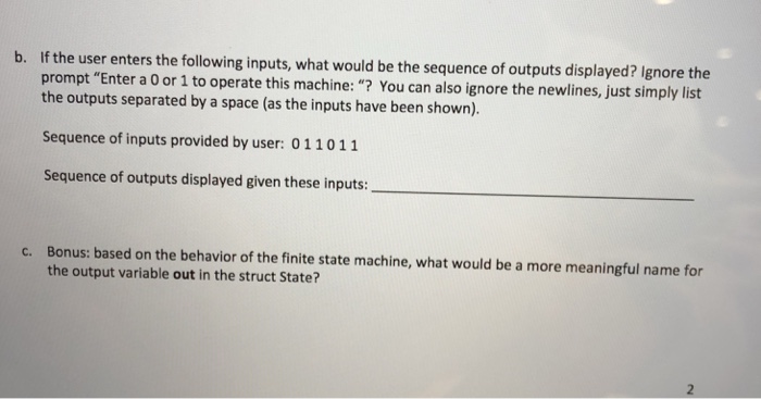 Solved 2. For the following code: #include "stdafx.h" struct | Chegg.com