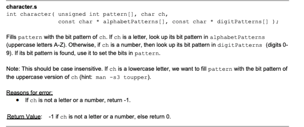 ARM ASSEMBLY. Allowed to use isalpha() and isdigit() | Chegg.com