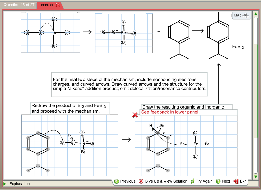 Solved The electrophilic aromatic substitution of | Chegg.com
