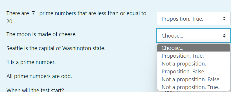 Solved Which of these sentences are propositions | Chegg.com