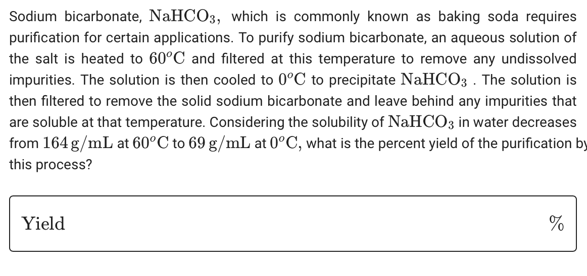 Solved Sodium bicarbonate, NaHCO3, which is commonly known | Chegg.com