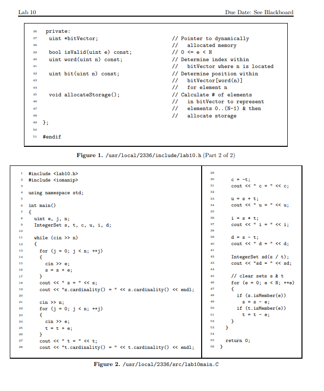 Solved Lab 10 Due Date: See Blackboard Source File: | Chegg.com