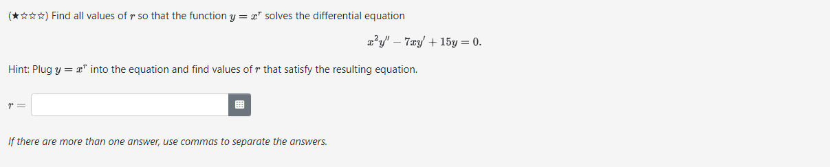 Solved ( ⋆ 放放放) Find all values of r so that the function | Chegg.com