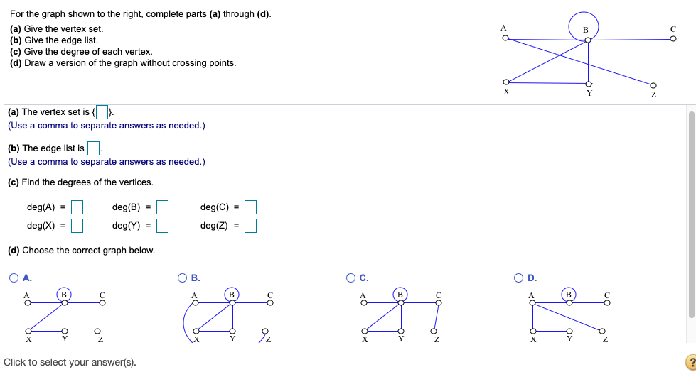 Solved B For the graph shown to the right, complete parts | Chegg.com
