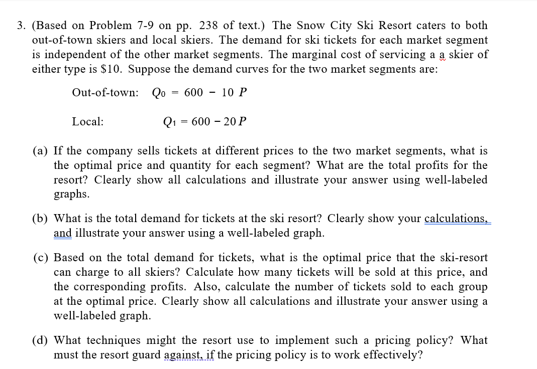 Solved 3. (Based on Problem 7-9 on pp. 238 of text.) The | Chegg.com