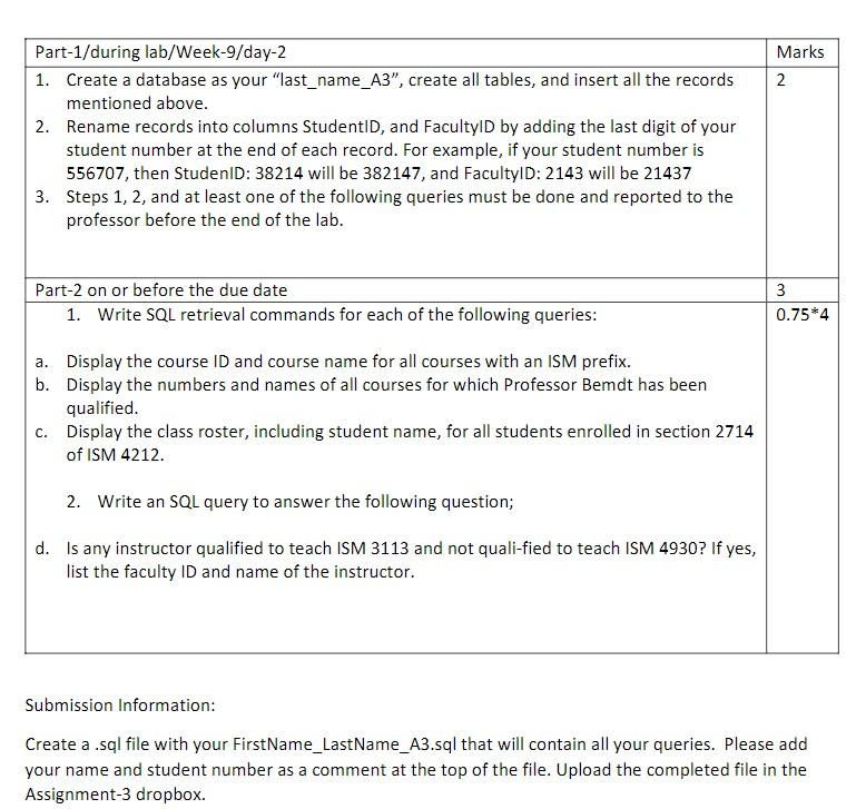Solved PROG1865 - Database Design Assignment-3 Please see | Chegg.com