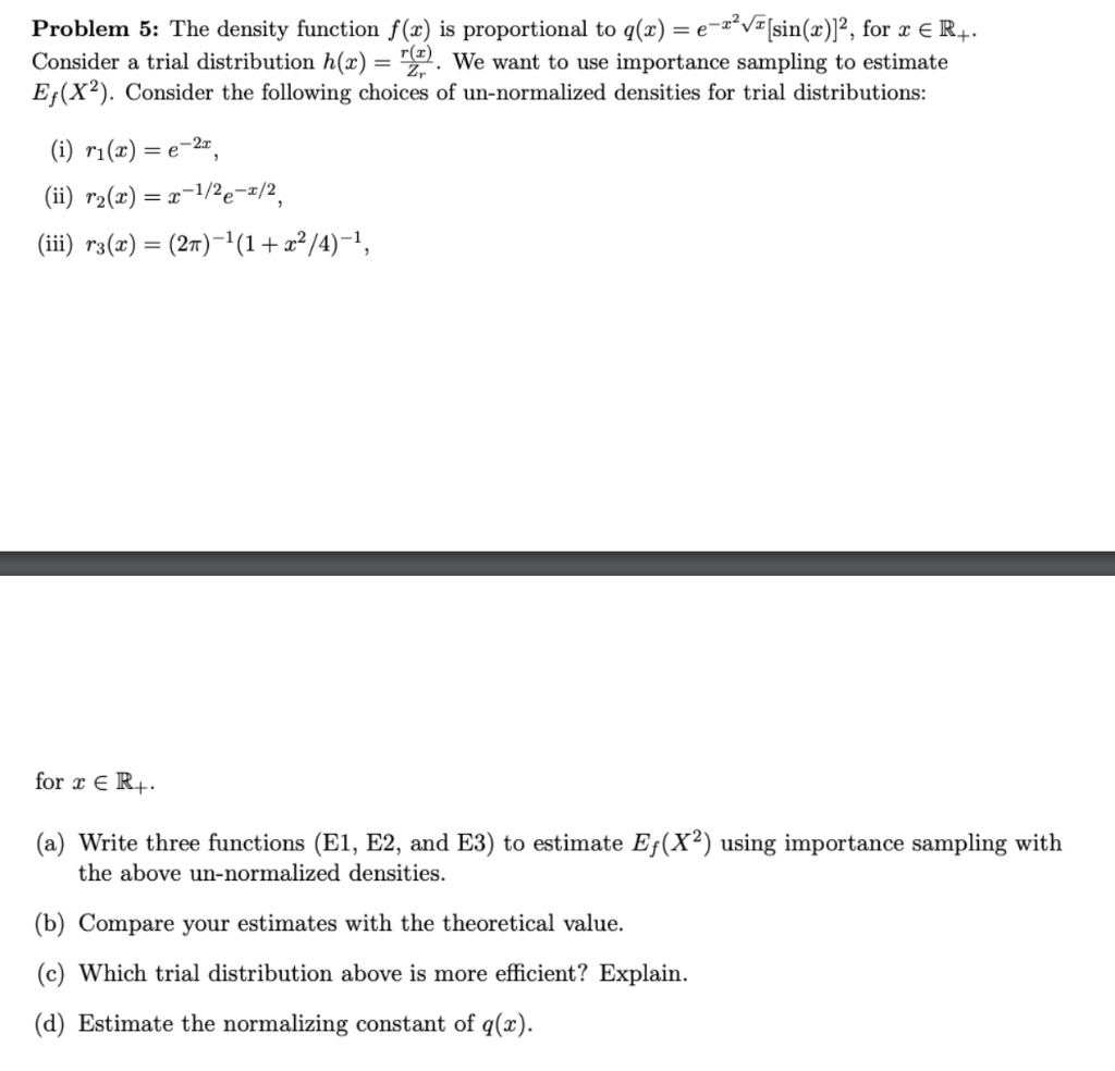 Solved Problem 5: The density function f(x) is proportional | Chegg.com