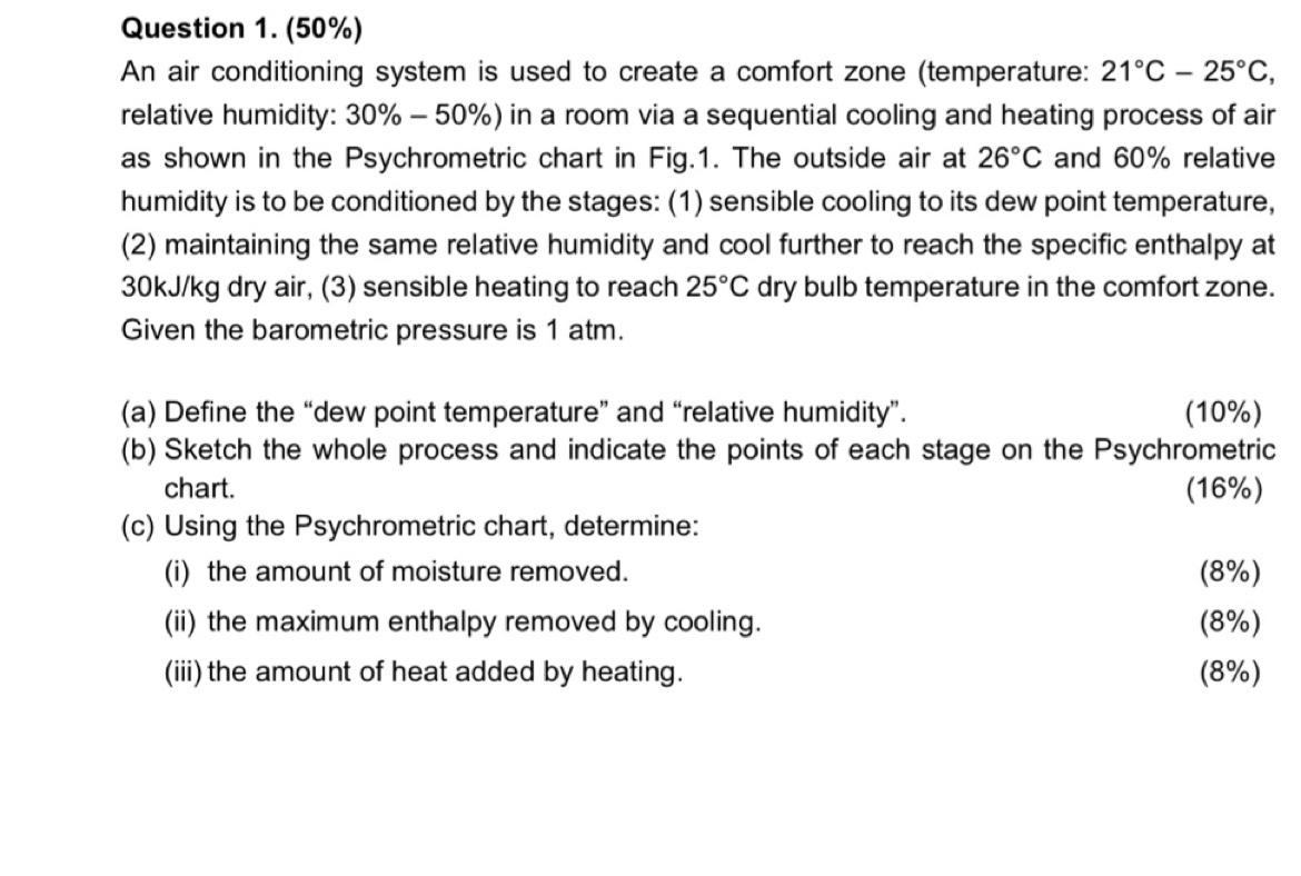 Solved 9:22 返回 CIBSE PSYCHROMETRIC CHART SHOWS NO 設備.pdf | Chegg.com