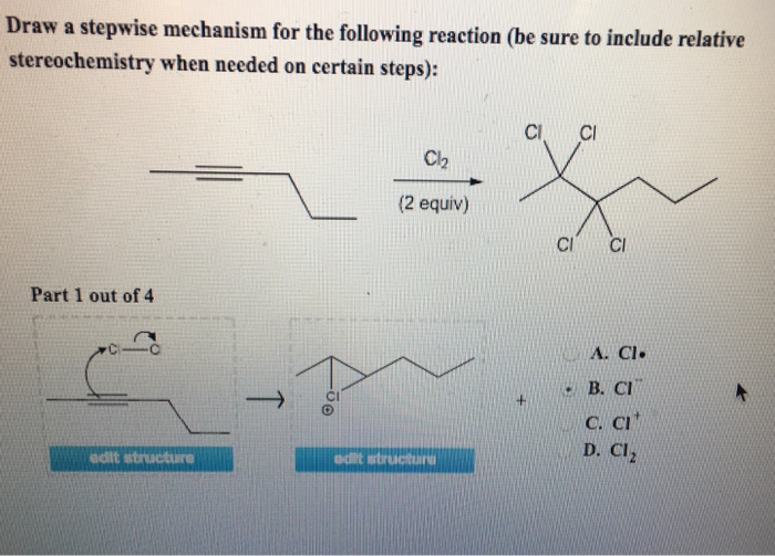 Solved Draw a stepwise mechanism for the following reaction | Chegg.com