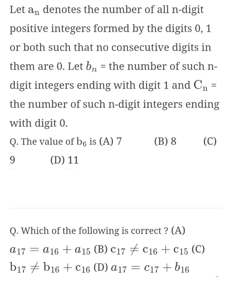 Solved = Let an denotes the number of all n-digit positive | Chegg.com