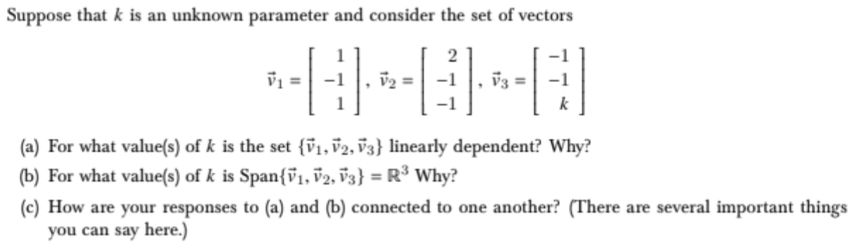 Solved Suppose that k is an unknown parameter and consider | Chegg.com