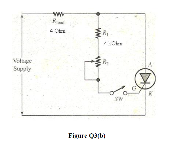 Solved B Using Proper Graph Discuss Thyristor Operating