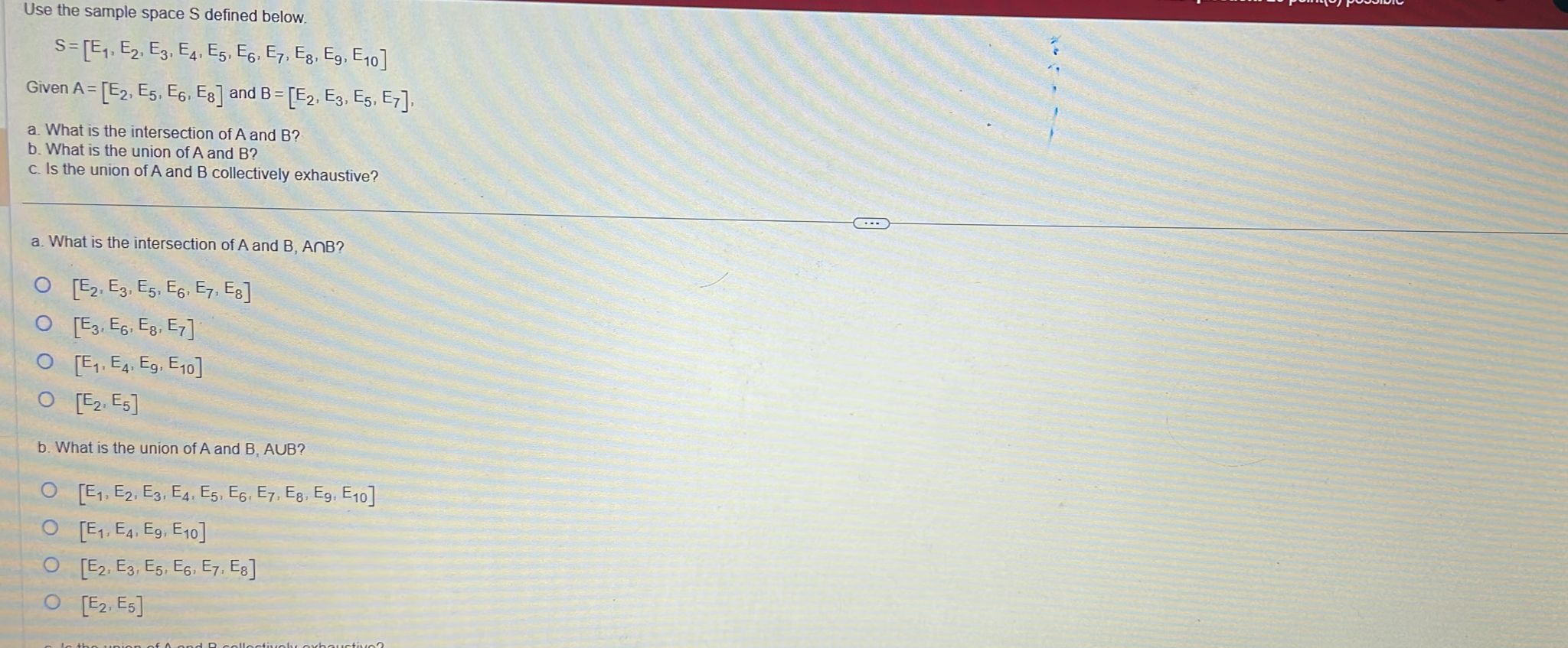 Solved Use the sample space S defined | Chegg.com