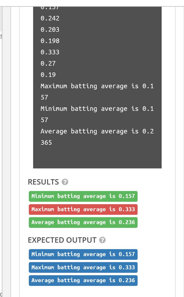 Solved 0.242 0.203 0.198 0.333 0.27 0.19 Maxinum batting | Chegg.com