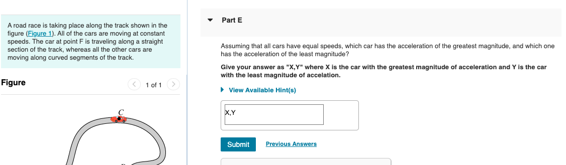 Solved A road race is taking place along the track shown in | Chegg.com