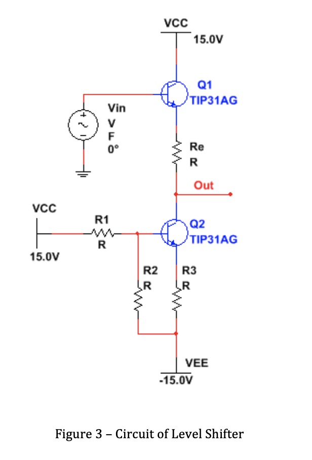 Solved Find all the resistors DC Voltage (VCC, VEE) +15 | Chegg.com