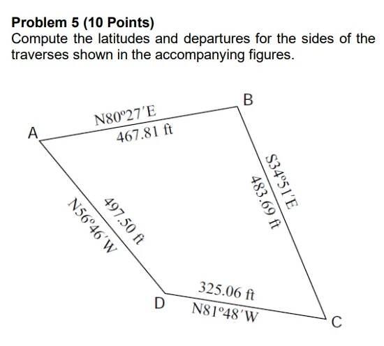 Solved Problem 5 (10 Points) Compute the latitudes and | Chegg.com Solved Problem 5 (10 Points) Compute the latitudes and | Chegg.com