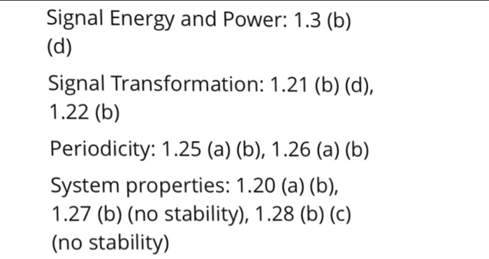 Solved Signal Energy and Power: 1.3 (b) (d) Signal | Chegg.com