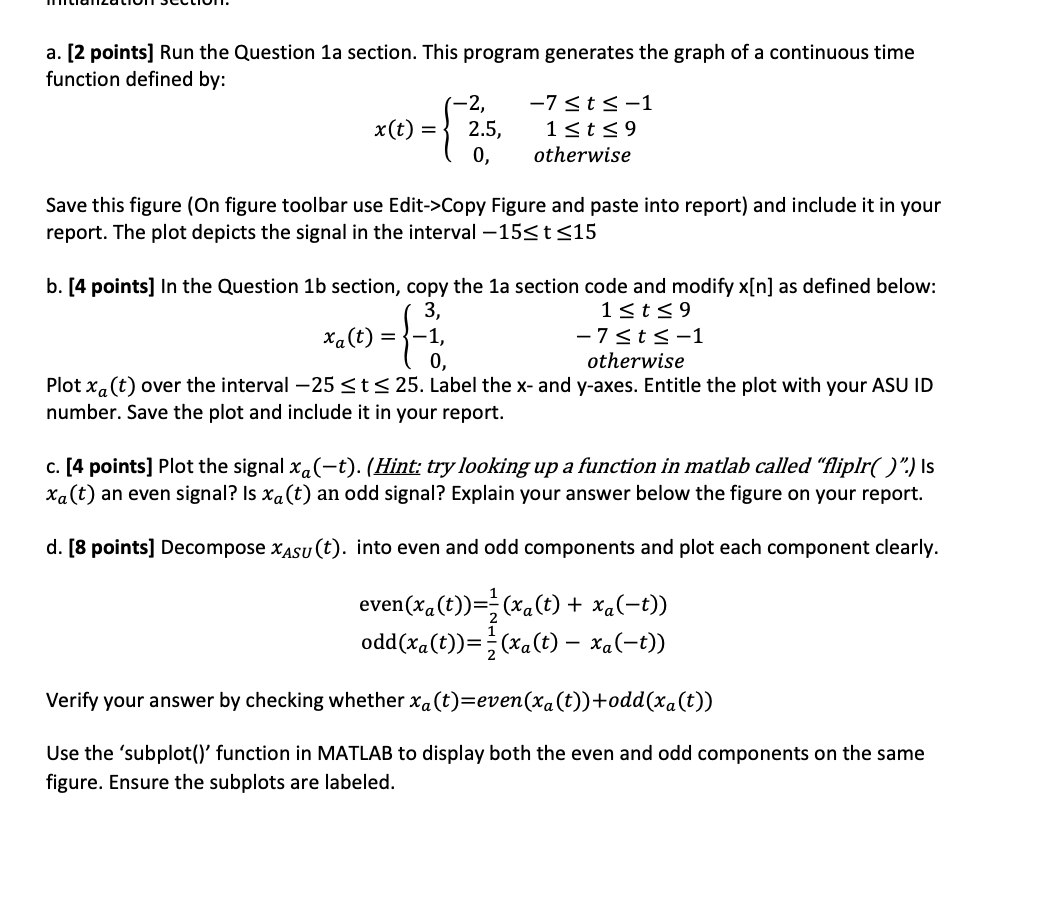 Solved %% Initialization close all; clear all; clc; ASUID = | Chegg.com