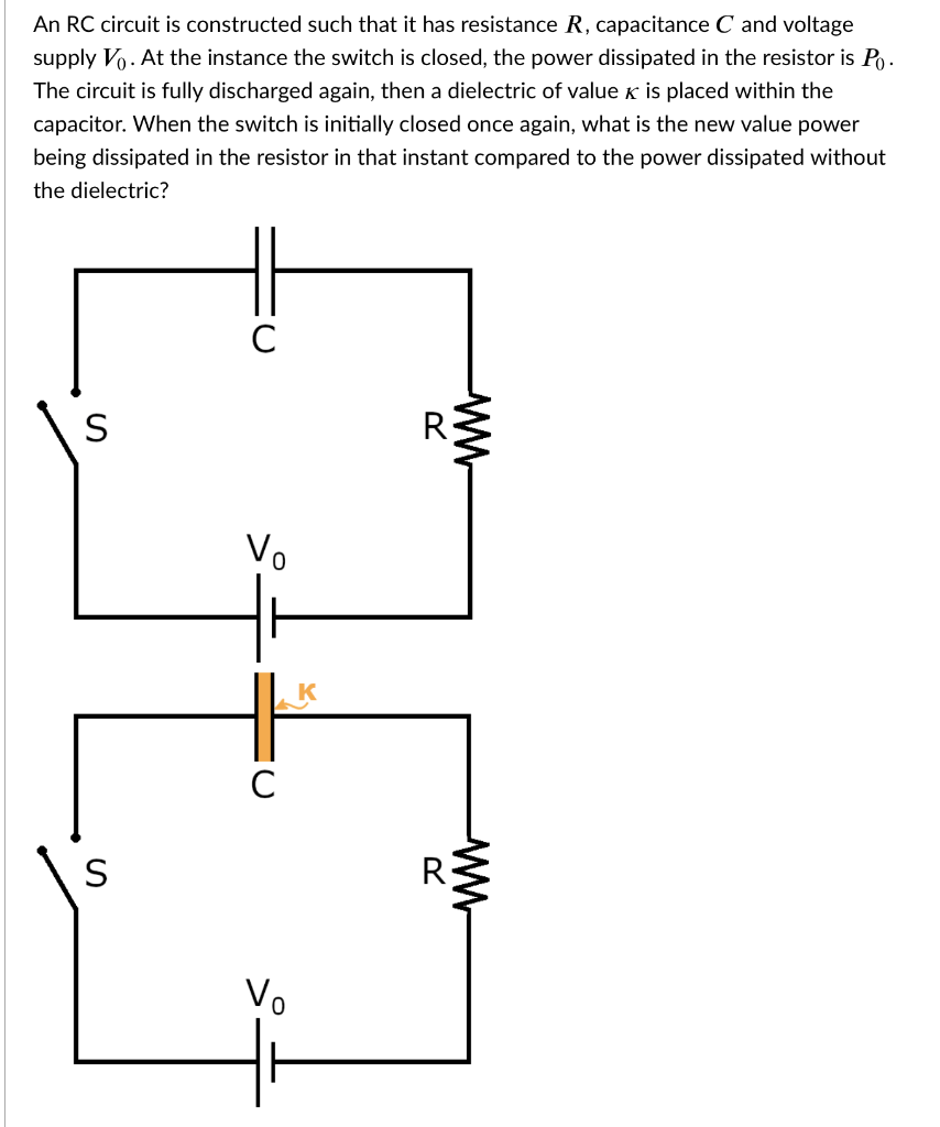 Solved An RC circuit is constructed such that it has | Chegg.com