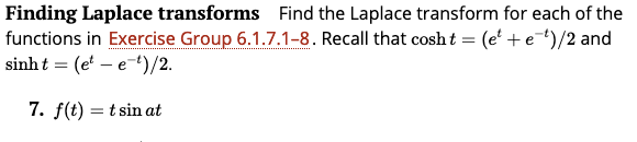 Solved Finding Laplace transforms Find the Laplace transform | Chegg.com