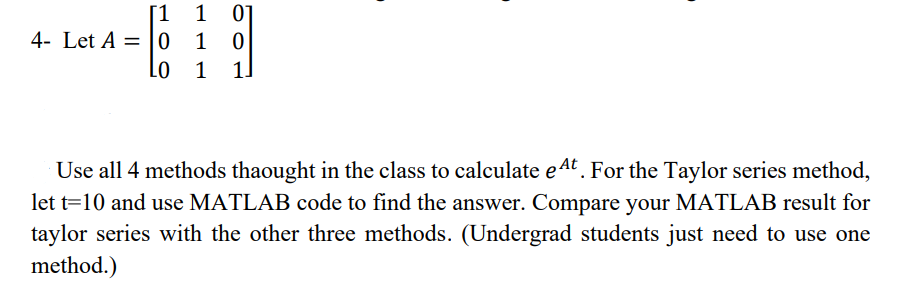Solved Use all 4 methods taught in the class to calculate 𝑒 | Chegg.com