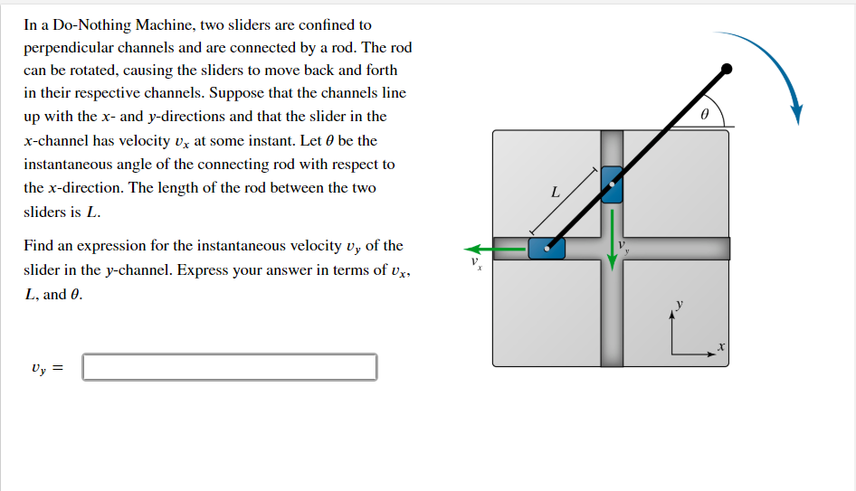 Solved In a Do-Nothing Machine, two sliders are confined to | Chegg.com