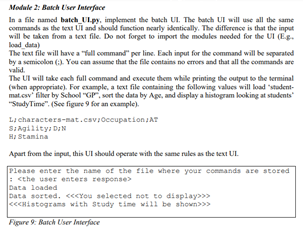 Solved Modale 2: Batch Liser feirrjace In a file named | Chegg.com