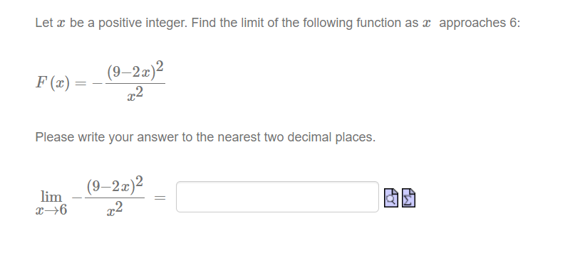 Solved Let x be a positive integer. Find the limit of the | Chegg.com