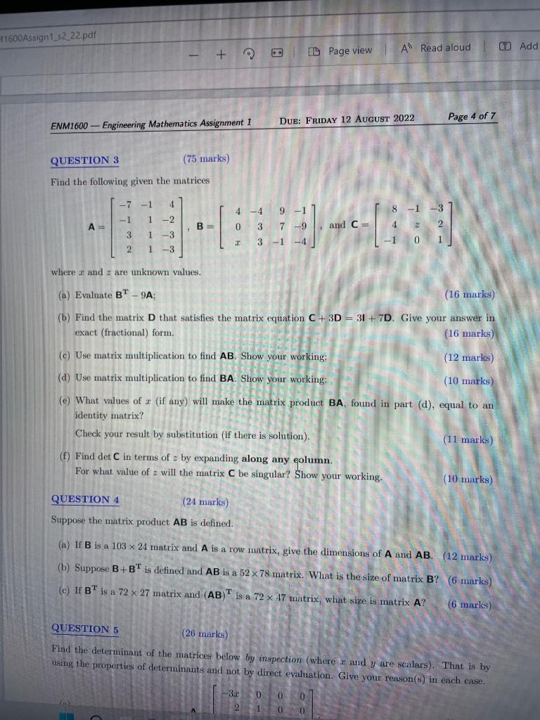 Solved Please do only Question 3 explain the steps please! | Chegg.com