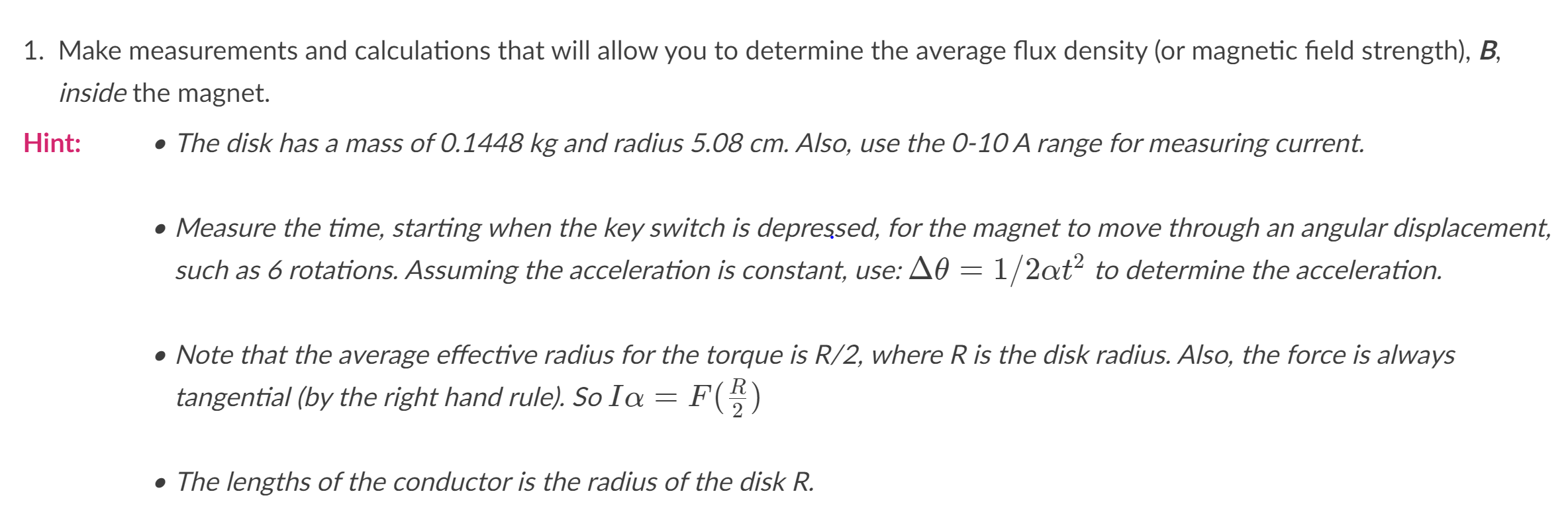 Solved Current (A) Force in grams A | g F 1 0 0 2 2 6 3 5 10 | Chegg.com