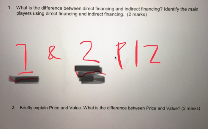 Solved What is the difference between direct financing and | Chegg.com