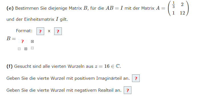 Solved 2 3 (e) Bestimmen Sie diejenige Matrix B, für die AB | Chegg.com