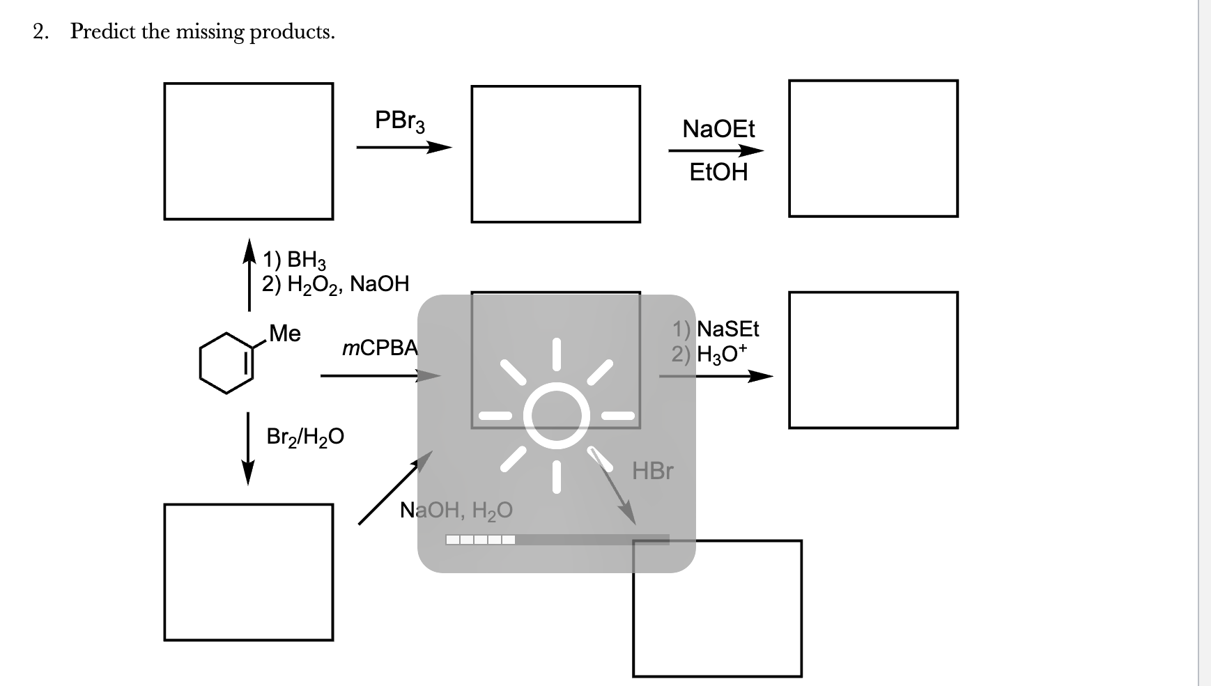 Solved 2. Predict the micsino nroducts | Chegg.com Solved 2. Predict the micsino nroducts | Chegg.com