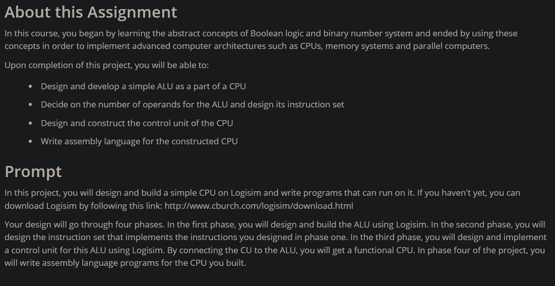 About this Assignment In this course, you began by | Chegg.com