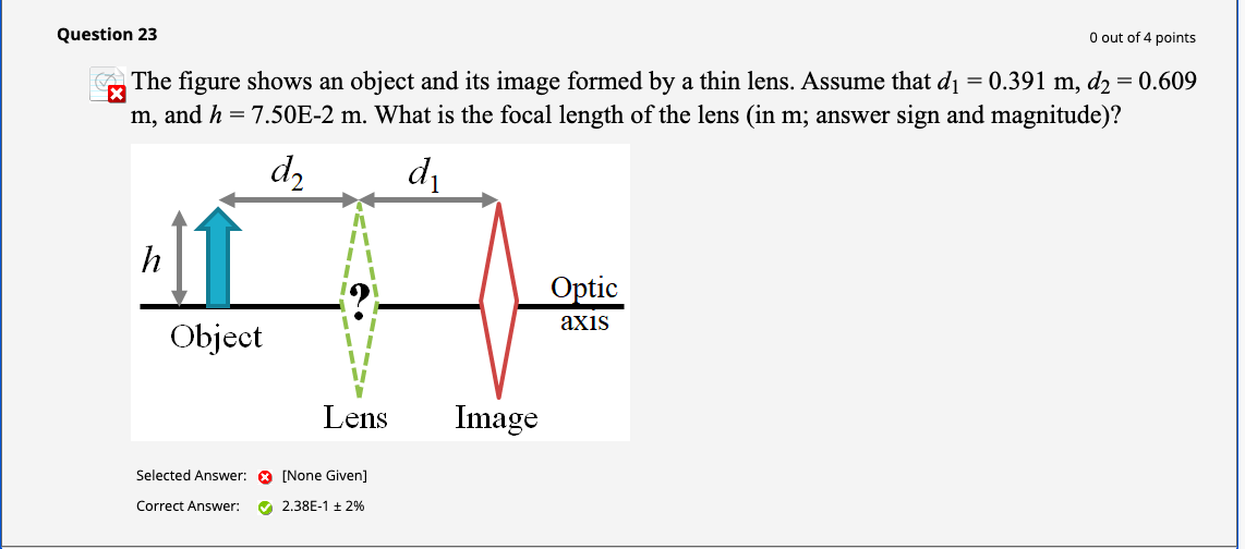 Solved The figure shows an object and its image formed by a | Chegg.com