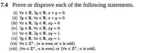 Solved 7.4 Prove or disprove each of the following | Chegg.com