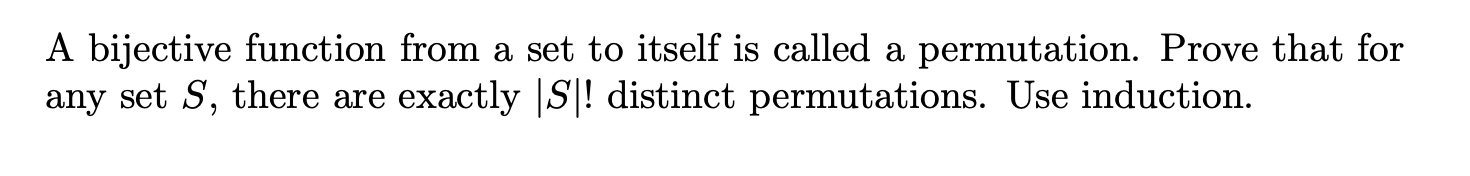 Solved A bijective function from a set to itself is called a | Chegg.com